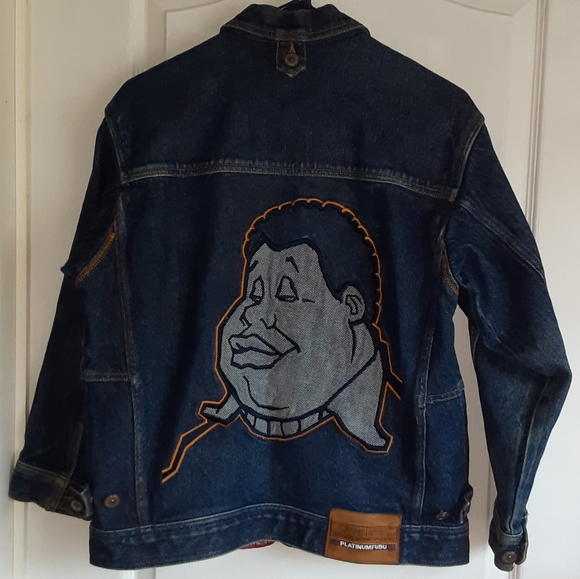 FUBU | Jackets & Coats | Vintage Fubu Platinum Fat Albert Jean Jacket ...